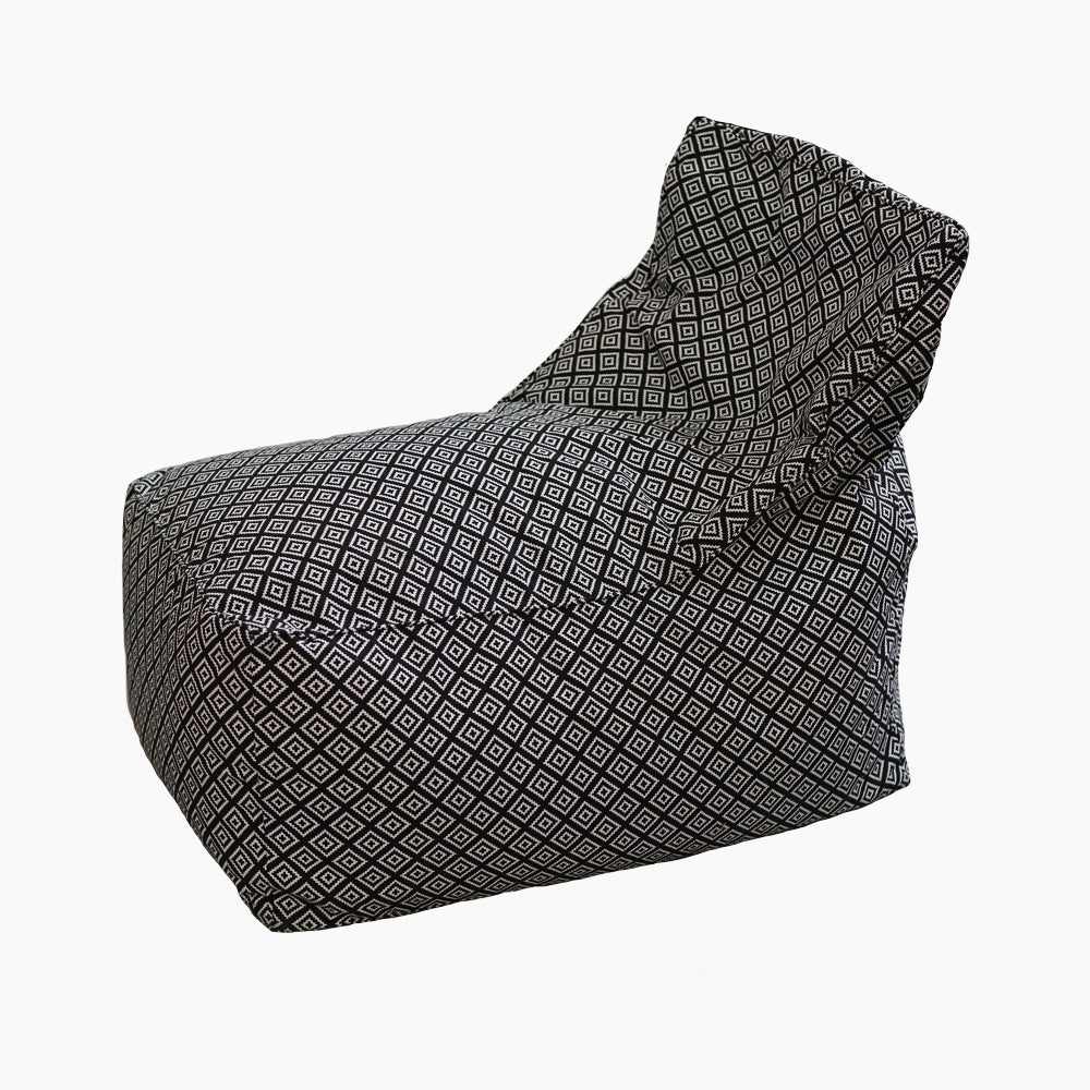 Mr. Bean Sitzsack Indoor Relax Chair Black/White, 70 x 75 – Home 36 Gmbh